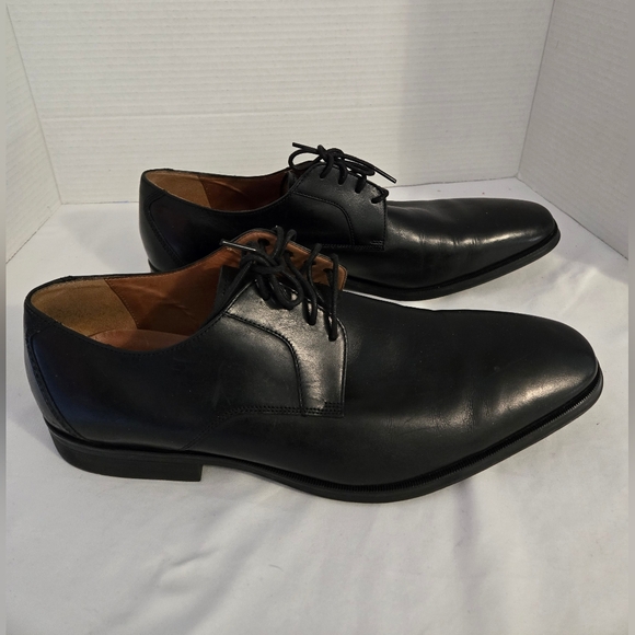 Clarks | Shoes | Clarks Mens Black Leather Oxford Dress Shoes Size 4m ...